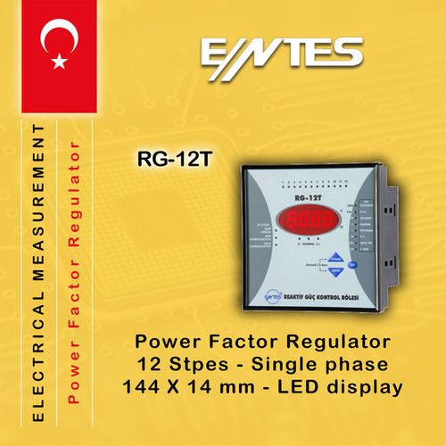 RG-12T ENTES Power Factor Regulator - 12 Steps | MET