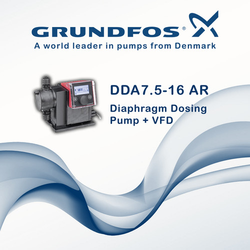 Grundfos | DDA 7.5-16 DDA7.5-16 AR- Diaphragm Dosing Pump + VFD | MET