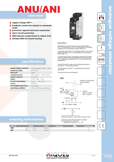 HIQUEL PLC Interface Relay | MET