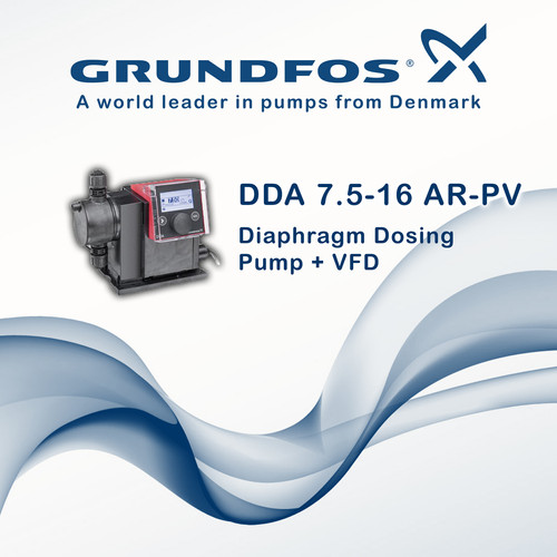 Grundfos | DDA 7.5-16 DDA 7.5-16 AR-PV - Diaphragm Dosing Pump + VFD | MET