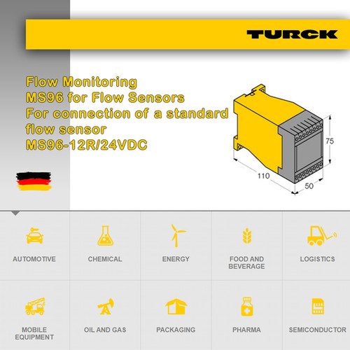 MS96-12R/24VDC | Turck Flow Monitoring | MET