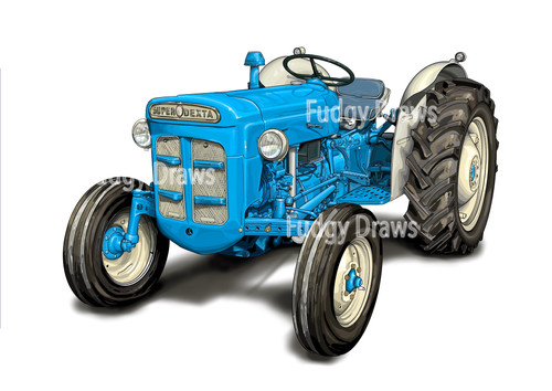 Fordson Super Dexta Tractor Export Version Art | Mega Menu
