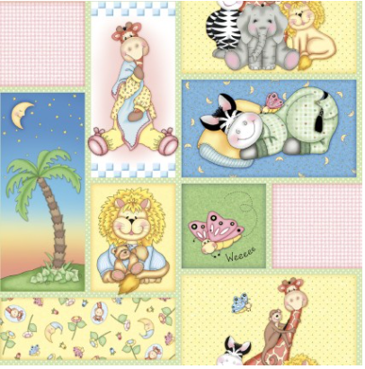 Bazooples Sweet Dreams Patch Cotton Fabric | Stitching Grannies