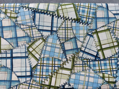 Maywood Studio Cotton Fabric Sweater Weather Patchwork Blue | Stitching Grannies