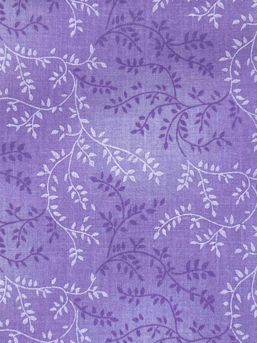 Purple Vine Cotton Fabric | Stitching Grannies