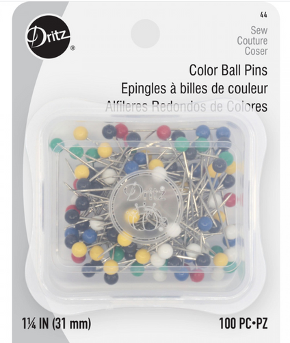 Dritz Color Ball Pins | Stitching Grannies