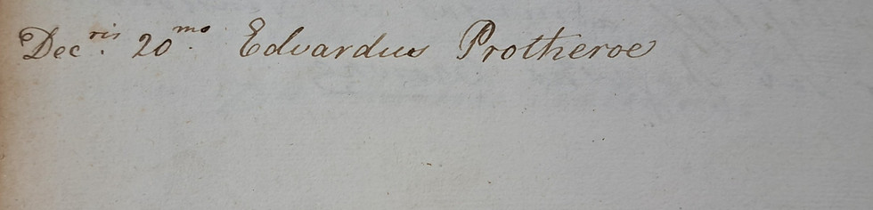 Edward Protheroe | Legacies of Enslavement at Christ's