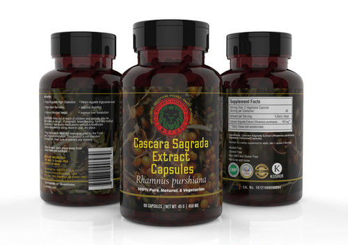 Cascara Sagrada Extract Capsules (Rhamnus purshiana) | Mossiah's Essentials