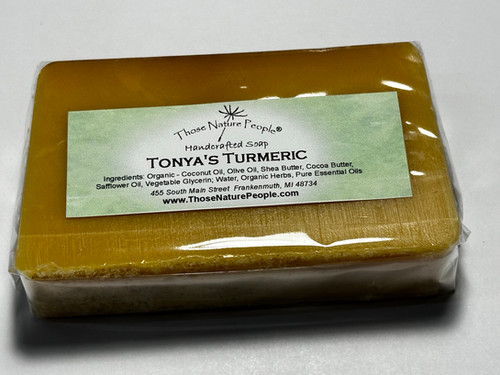 Tonya's Turmeric Soap brightens and clears skin