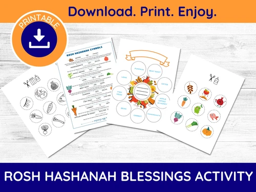 Printable Rosh Hashanah Activities, Rosh Hashanah Kids | Shalomi