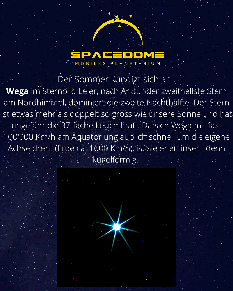 Wega im Sternbild Leier - Der Sommer kommt!