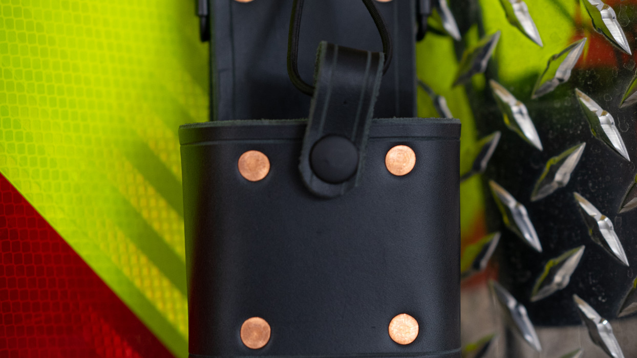 Duty Bound Leather | Firefighter Radio Straps