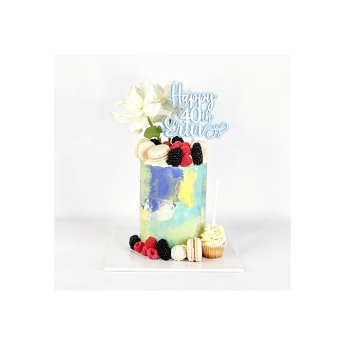 SMALL CUSTOM DOUBLE LAYER ACRYLIC CAKE TOPPER | Cake My Day by Jo