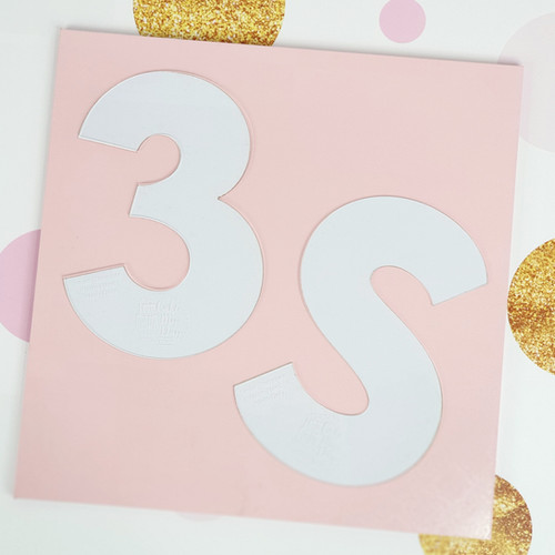 SMALL LETTER - ACRYLIC CAKE TEMPLATE | Cake My Day by Jo