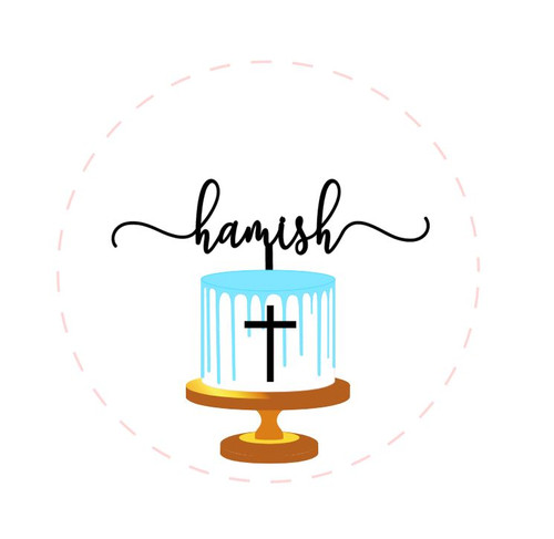 Name Swoosh + Cross | Cake My Day by Jo