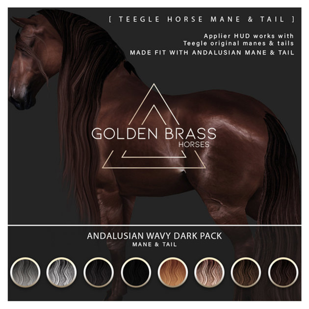 [Golden Brass] - Mane & Tail Textures
