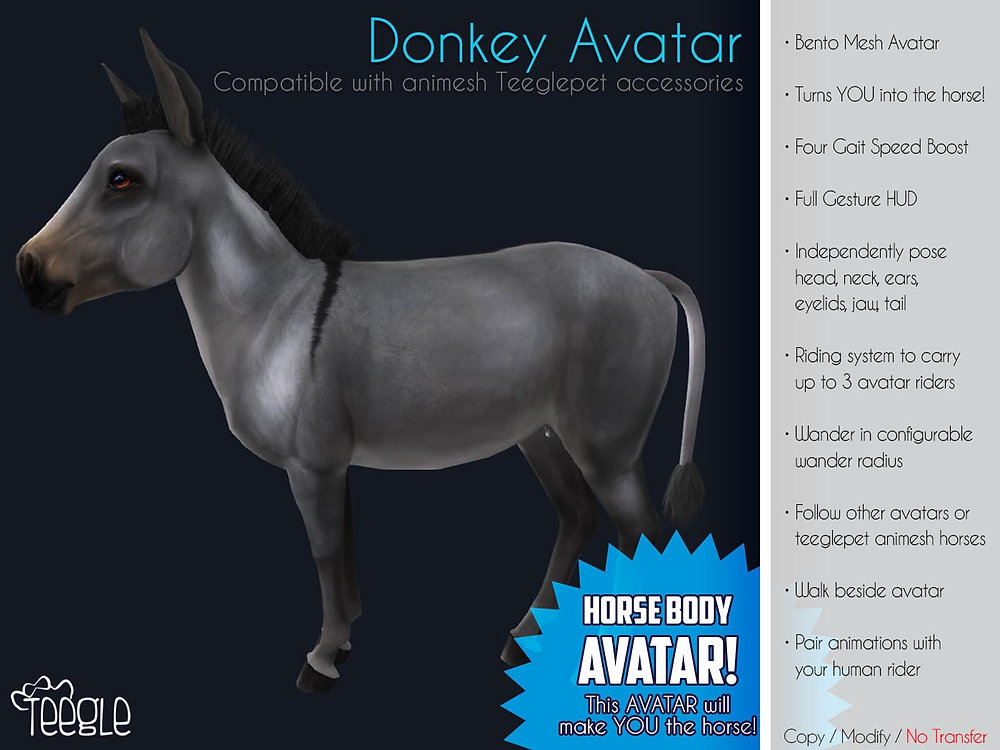 Teegle - Donkey Avatar