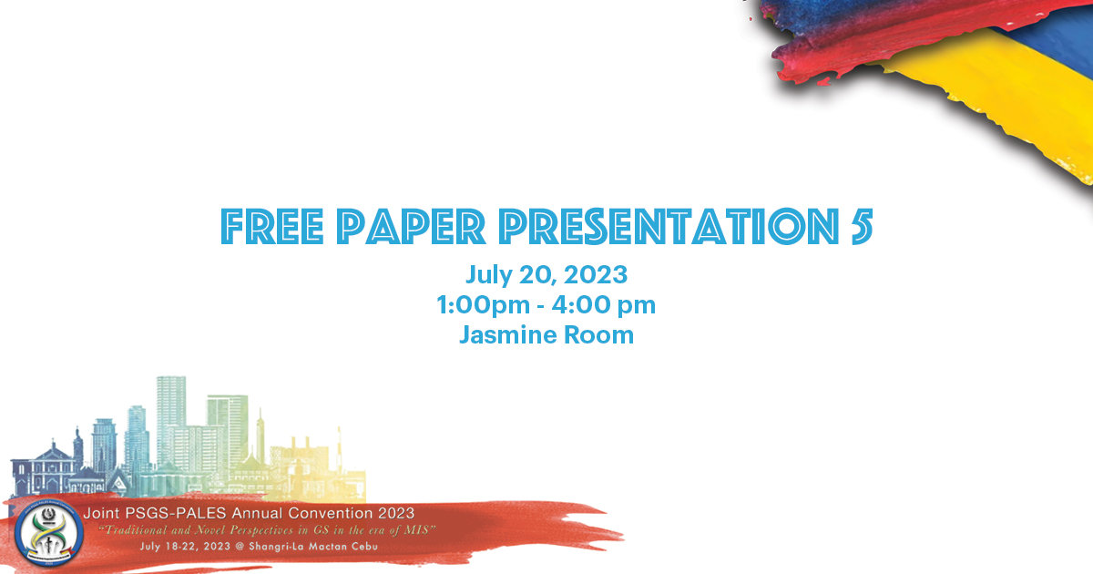 Free Paper Presentation 5