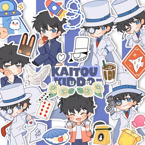 Detective Canon Glitter Sticker Pack | Neko_Animestore