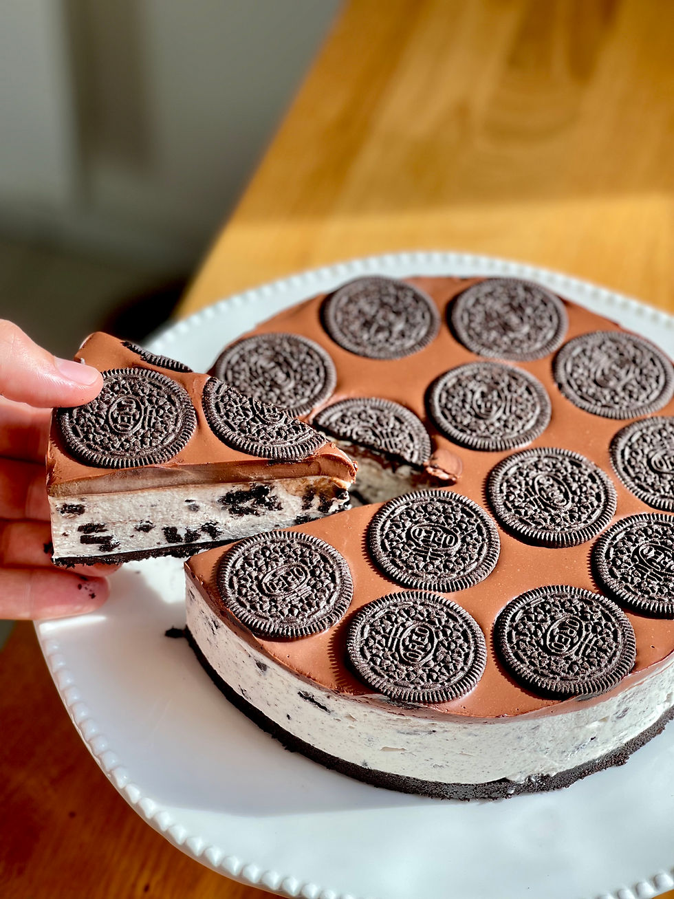 Gâteau Glacé Oreo | Recette Facile Sans Four ni Sorbetière | Dessert ...