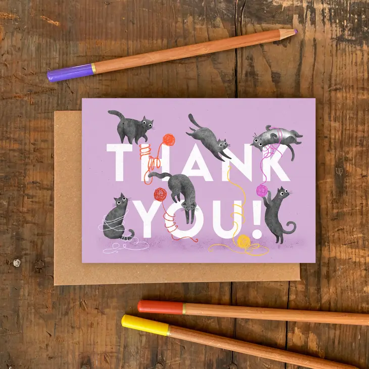 Thank You Cats Greeting Card | Willow Boutique