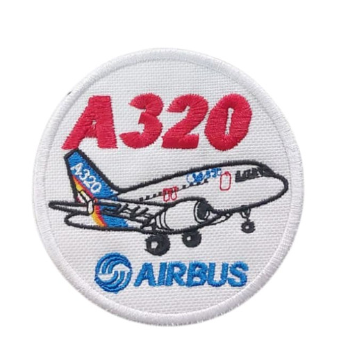 Patch A320 Airbus- bordado termocolante | lojadaaviacao
