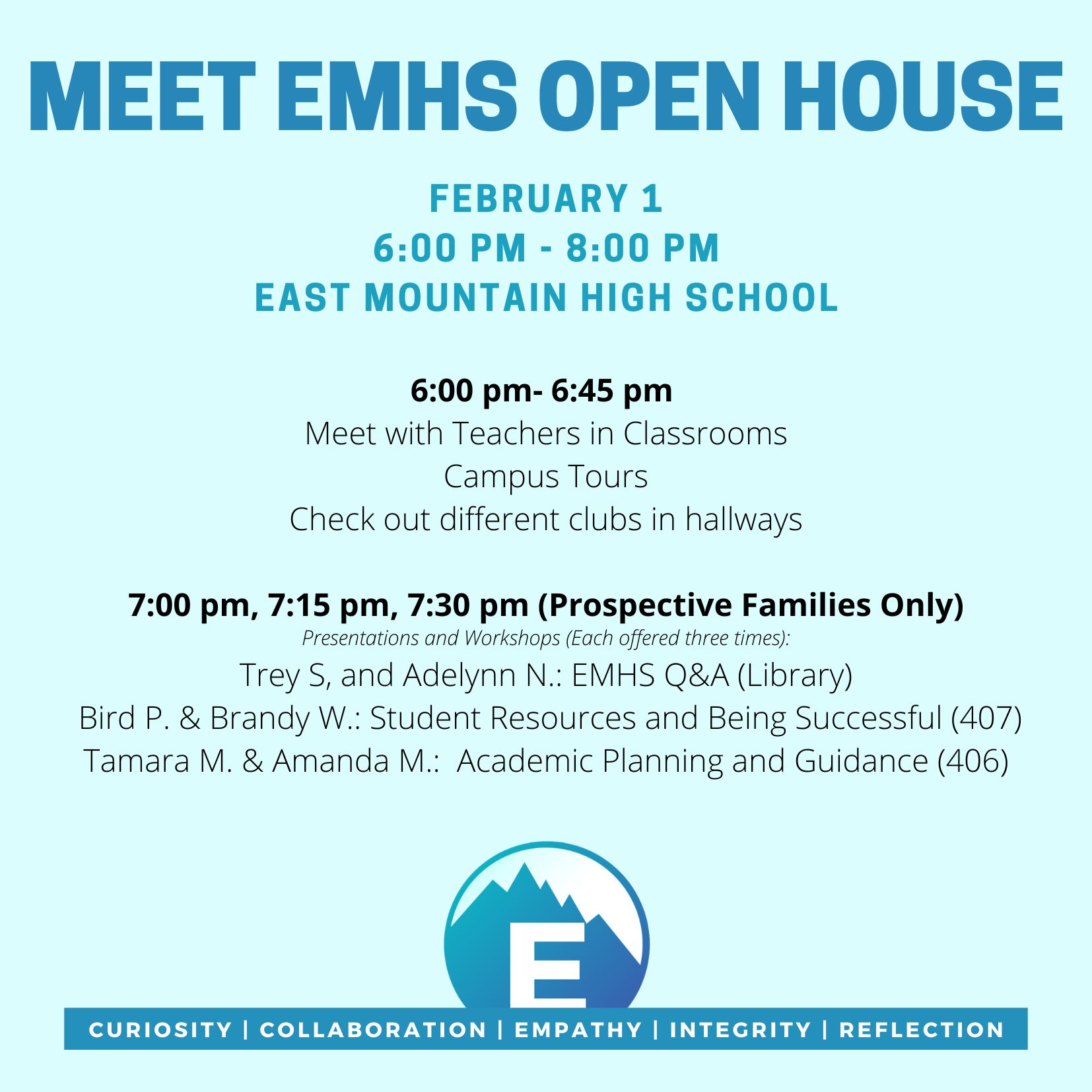 Meet EMHS: Open House