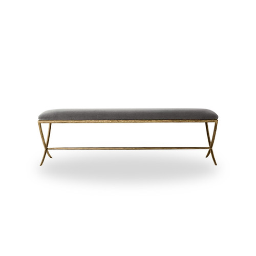 Senate long bench- Forged Brass | TheInsideProject