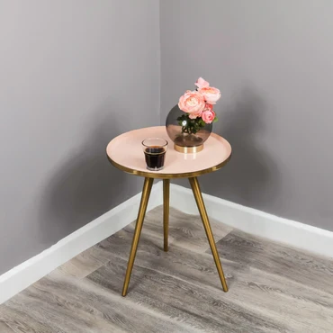 Golden Horizon Table - Blush Pink | TheInsideProject