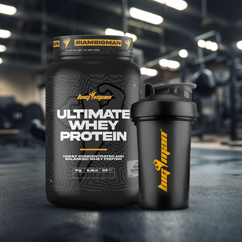 PACK · ULTIMATE WHEY PROTEIN 2,2Lb + SHAKER PRO | Bigman