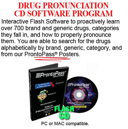 Drug Pronunciation Software CD | ProntoPass