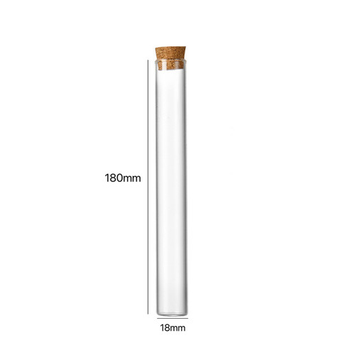 18mm Flat Bottom Glass Test Tube with Cork | Tubix Test Tube