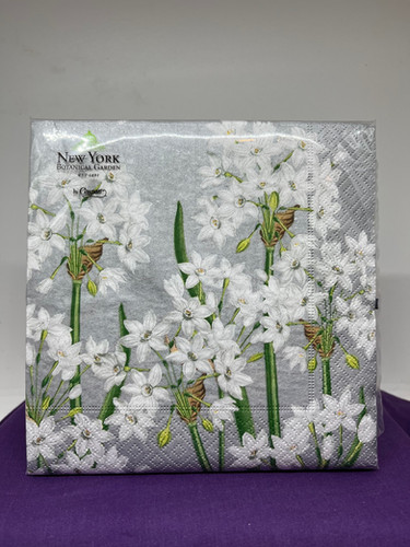 New York Botanical Garden Silver Serviettes | St Peter's Bookroom