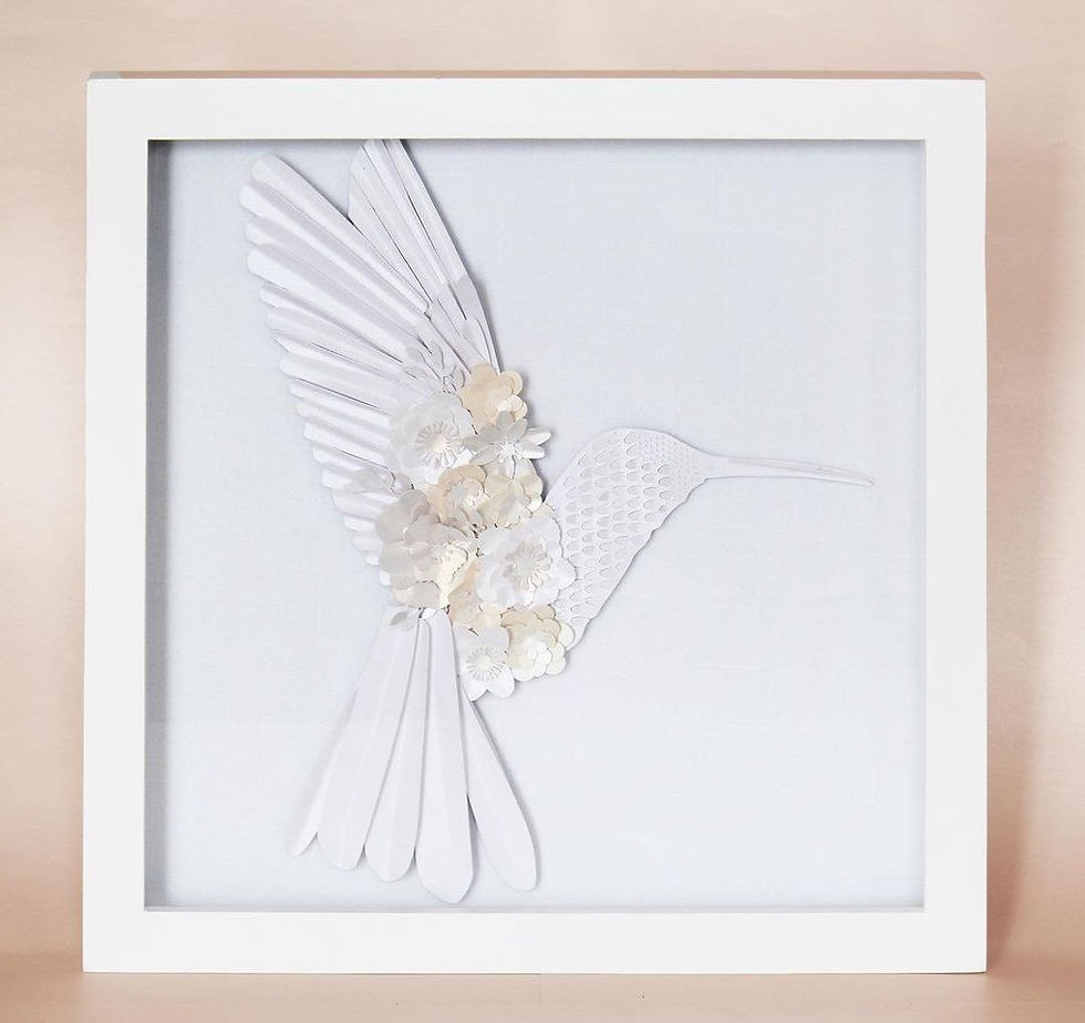 Colibrí con flores | LittleCotton