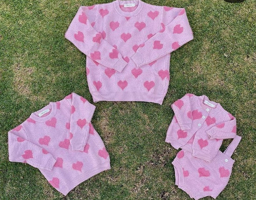 Sueter corazón rosa | LittleCotton