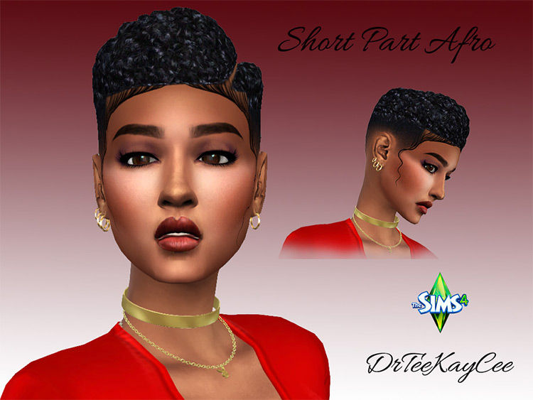60 Alpha Curly and Afro texture hair for The Sims 4
