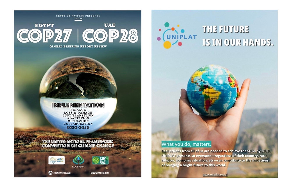 COP27 / COP28広報誌のバックカバーにUNIPLATの情報が掲載！