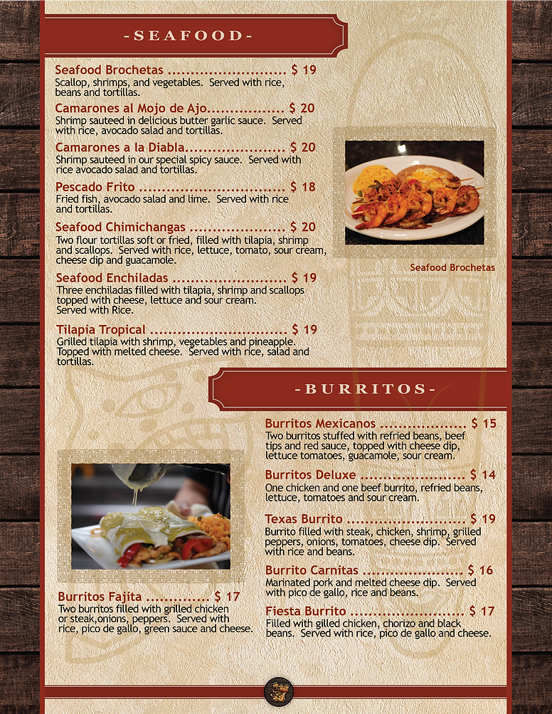 Menu | Fiesta Maya