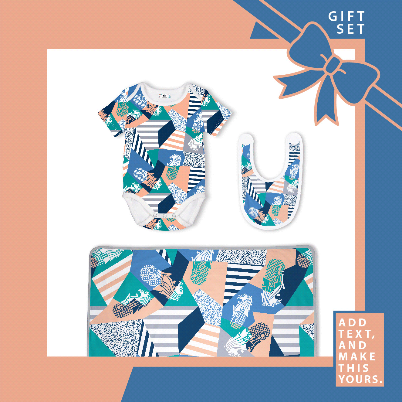 Merlion Silhouette Papercutting Gift Set | customine