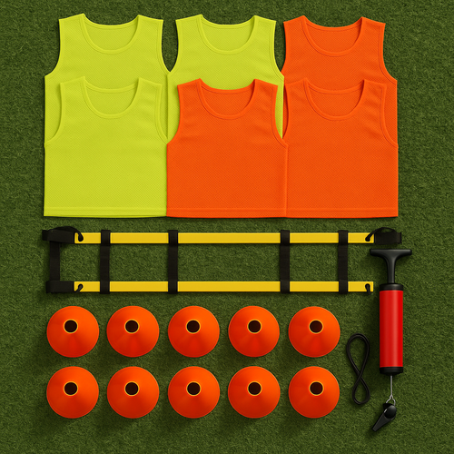 Fast Start Practice Kit – Pinnies, Cones, Ladder & Game-Day Gear Bundle ...