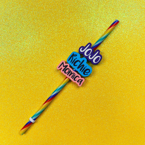 Personalized Name Straw Toppers | Magically Designed