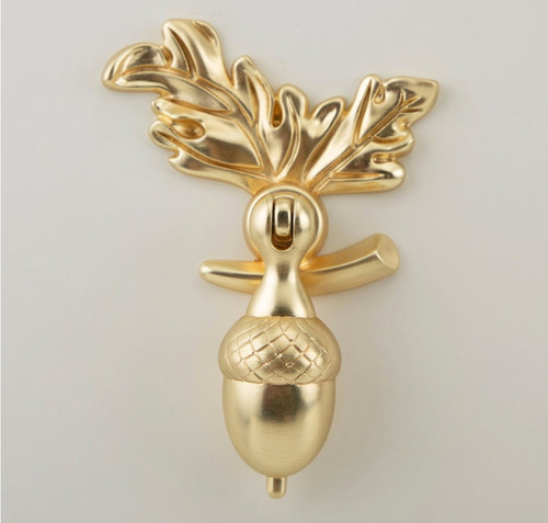 Beautiful Gold Acorn Knob | Beautiful Brass
