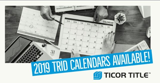 2019 TRID Calendar – Know Before You Close.