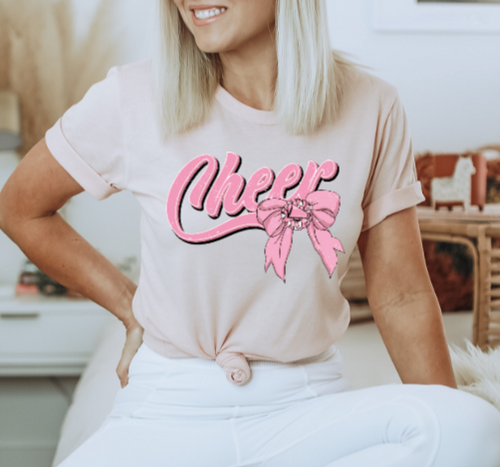 Cheer Bow (DTF Transfer) | Hookful Designs DTF