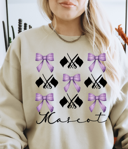 Coquette Color Guard Mascot (DTF Transfer) | Hookful Designs DTF