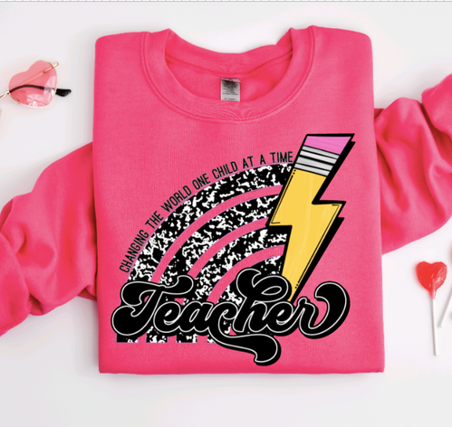 Teachers change the world (DTF Transfer) | Hookful Designs DTF