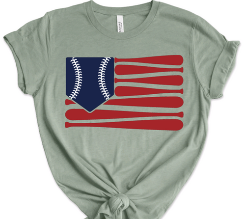 Baseball Flag (DTF Transfer) | Hookful Designs DTF
