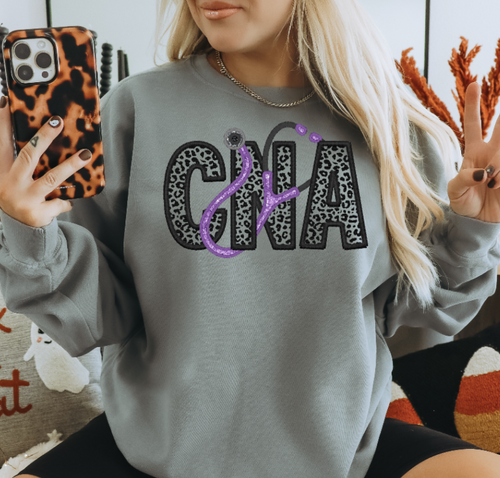 Faux Embroidered CNA (DTF Transfer) | Hookful Designs DTF