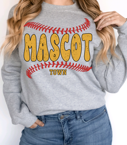 Baseball Swoosh (DTF Transfer) | Hookful Designs DTF