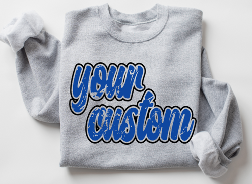 custom distressed text (DTF Transfer) | Hookful Designs DTF